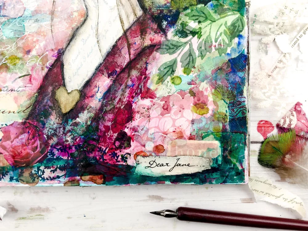 Dear Jane Art Journaling Workshop — Laly Mille Mixed Media Art